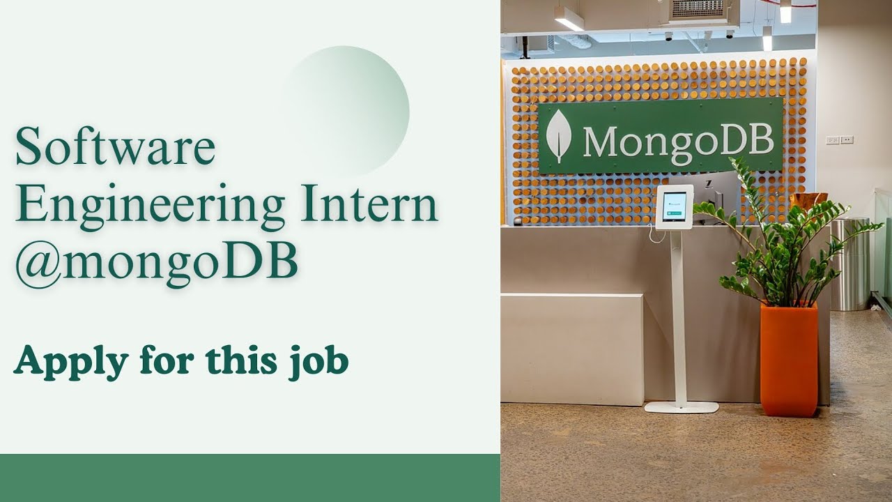 Apply for MongoDB Internship | Software Engineering Intern | Step-by-Step Guide