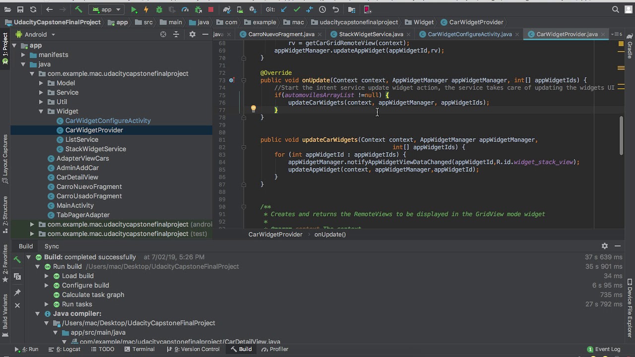 Android StackView Widget tutorial explained!!