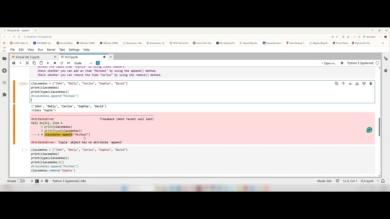 Python Practice Lab 3
