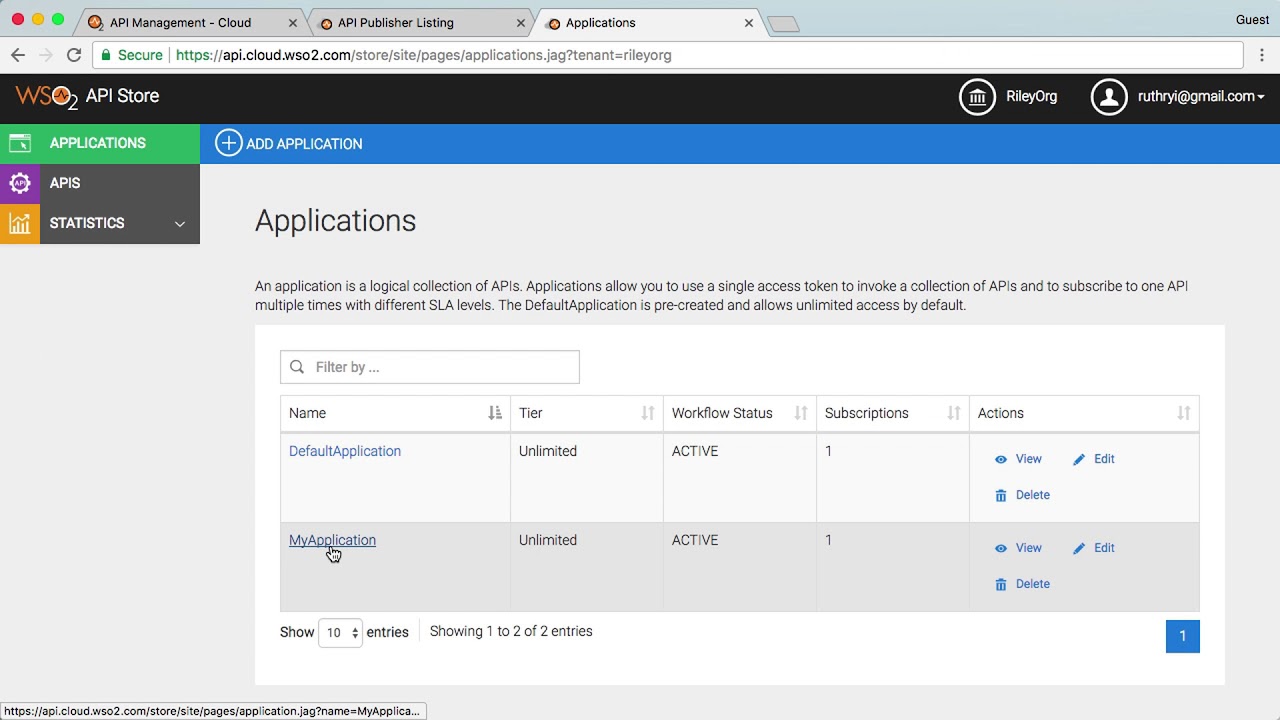 Using built-in REST Client, WSO2 API Cloud Tutorial 5