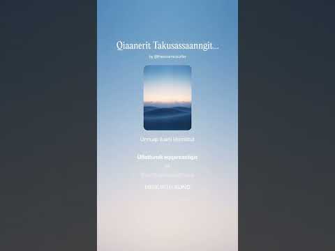 Qiaanerit Takusassaanngitsut “Tears I’ll Never See