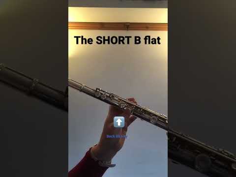 The SHORT Bb - Flute fingering for the note B flat. #learn flute