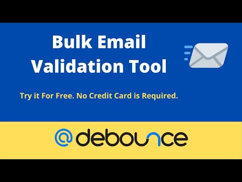 How to Validate Bulk Email Address using DeBounce.io - Email Validation Tool
