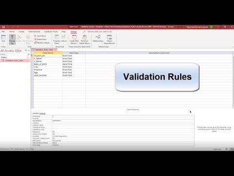 Validation Rules 1