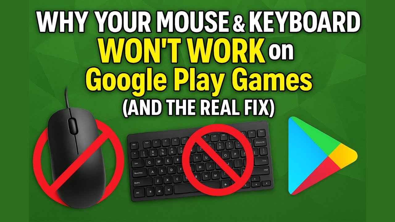 Fixed : Mouse and Keyboard are not working on Google Play Games PC