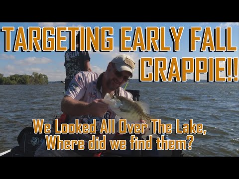 TARGETING EARLY FALL CRAPPIE | Won't Believe Where We Found Them! Ep 5521