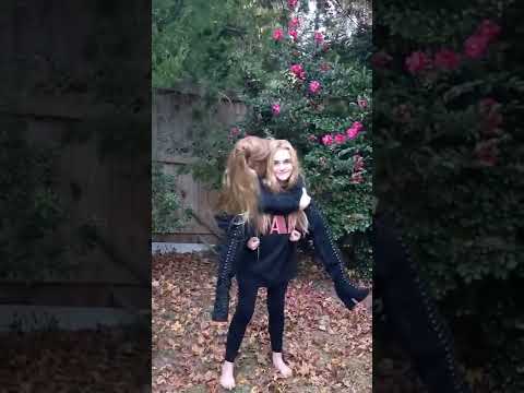 #liftcarry | Short girl gives piggyback ride to tall girl easily | #stronggirl #piggyback #liftcarry