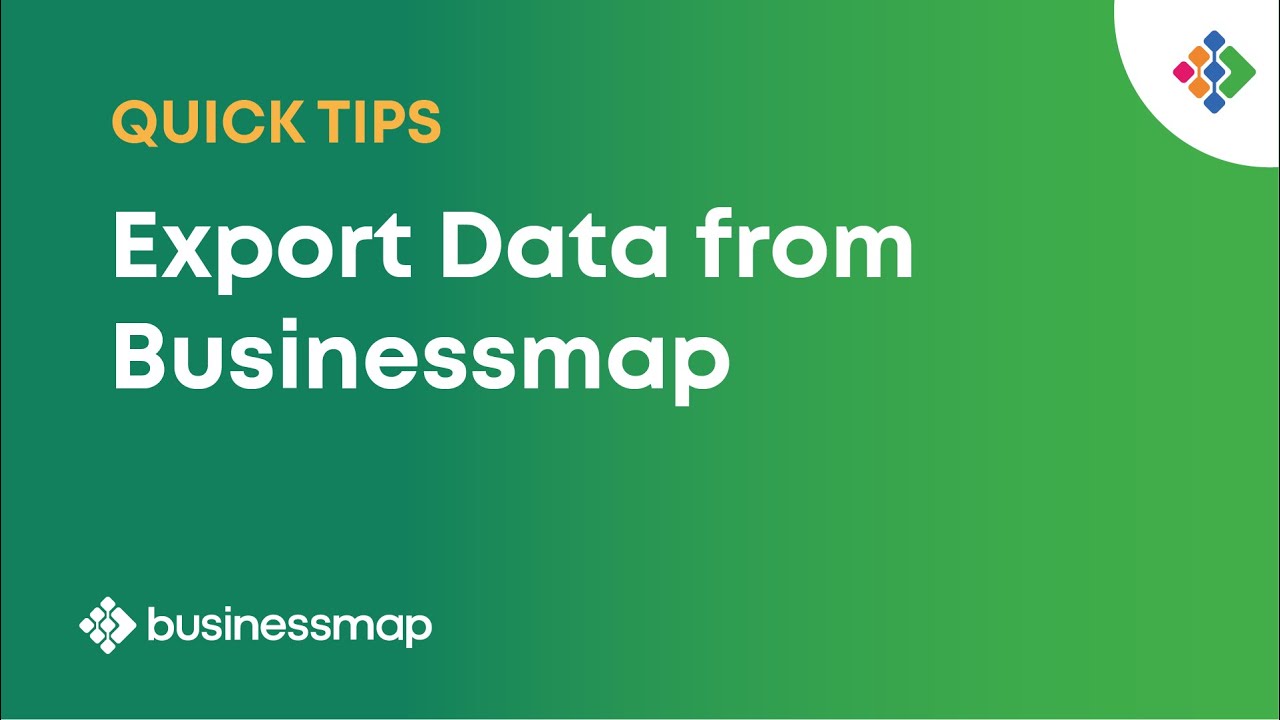 How to Export Data | Businessmap Quick Tips
