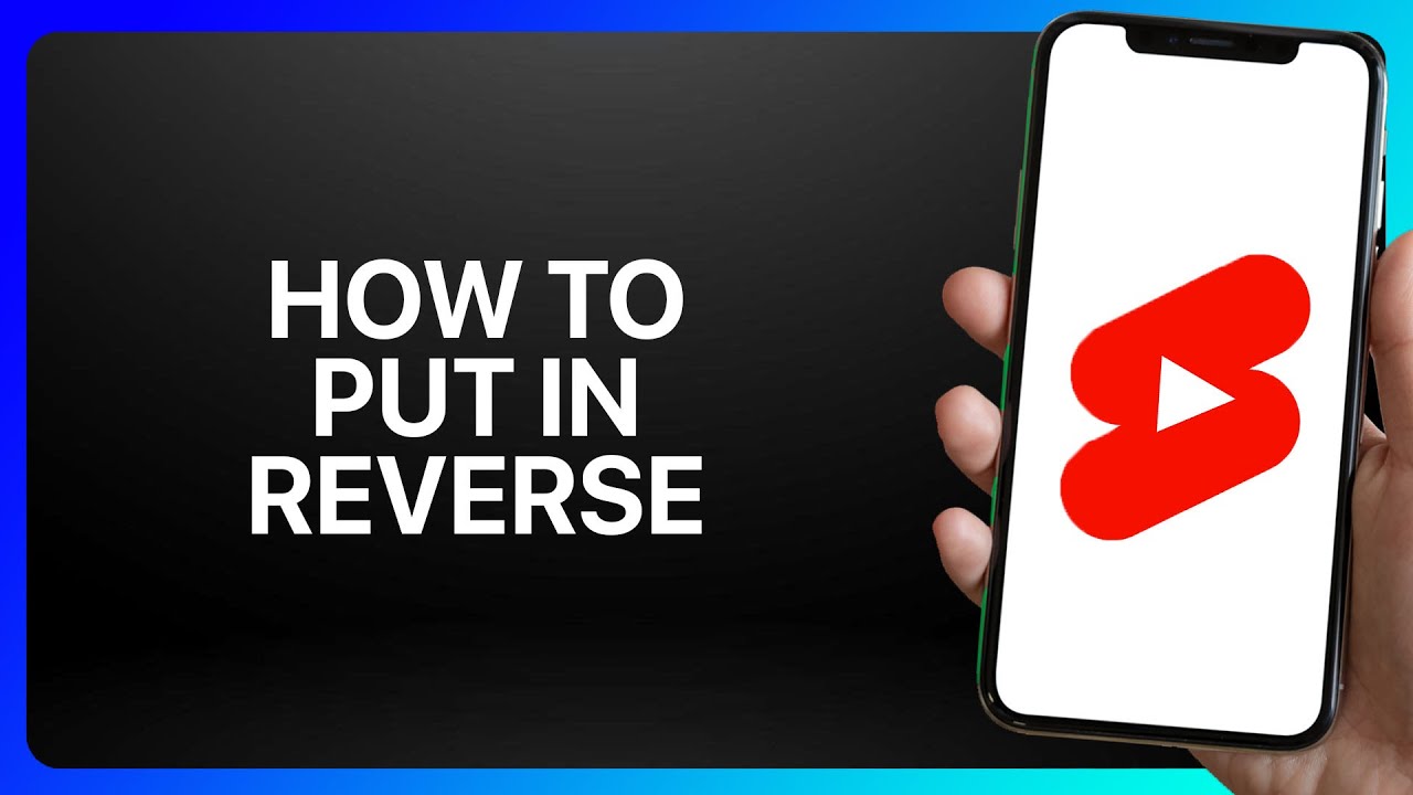 How To Put YouTube Shorts In Reverse Tutorial