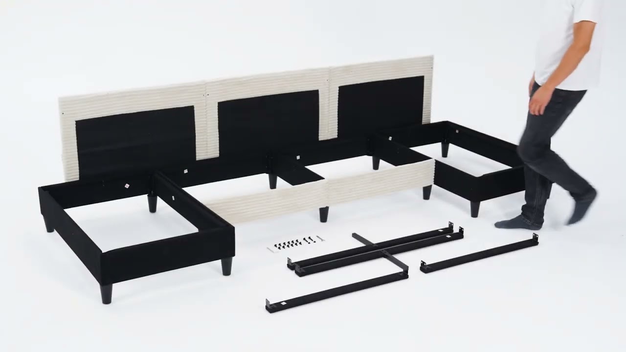 U-shaped sofa installation video tutorial