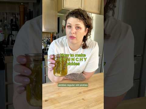How to make the CRUNCHIEST pickles! #pickle #canning