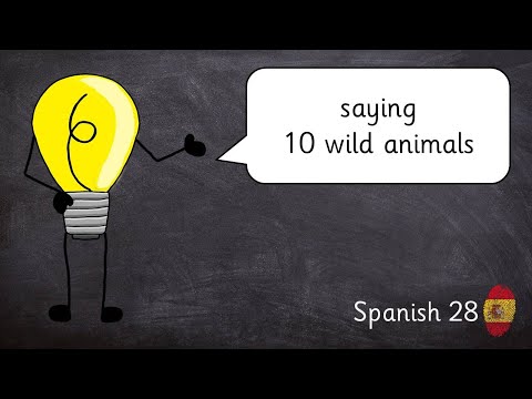 Spanish 28: saying 10 wild animals