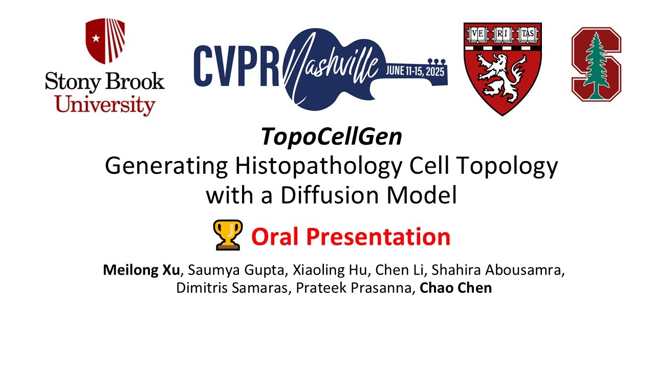 [CVPR'25 Oral] TopoCellGen: Generating Histopathology Cell Topology with a Diffusion Model