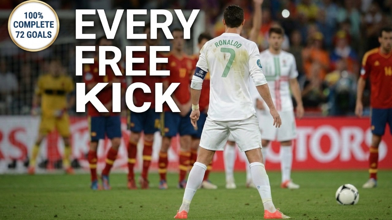 ALL 72 Cristiano Ronaldo Free Kick Goals (Every Official & Friendly Goal)
