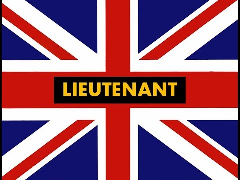How to pronounce " Lieutenant " in English -Authentic British accent