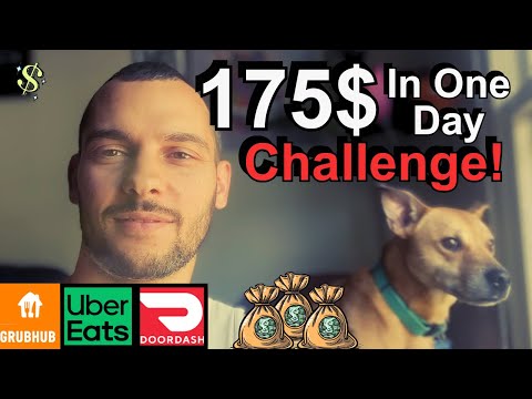 $175 In One Day Doordash VS Uber Eats CHALLENGE!