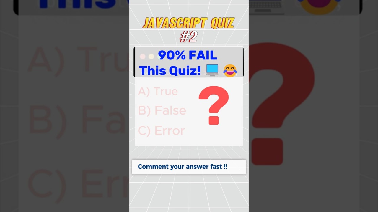 Javascript quiz. Learn coding javascript #shorts
