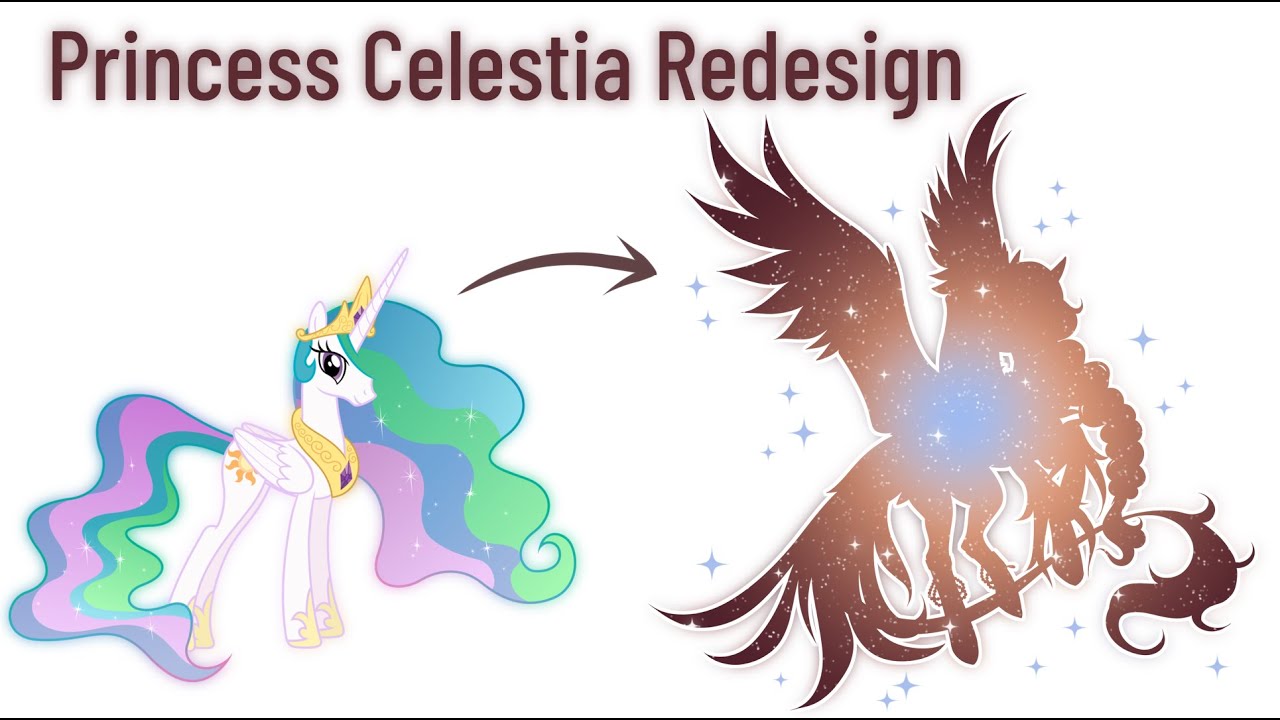 Princess Celestia Redesign - MLP Speedpaint