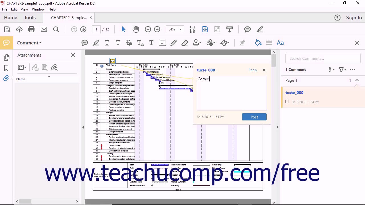 Acrobat Pro DC Tutorial Adding Comments - Adobe Acrobat Pro DC Training Tutorial Course