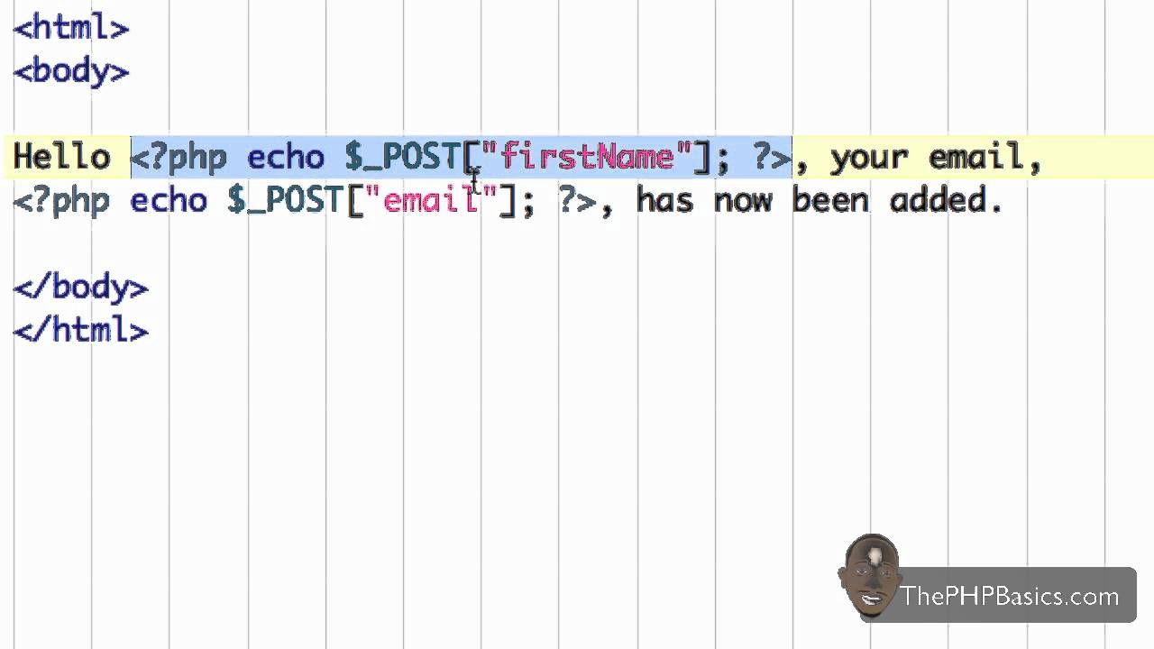 Tutorial 20 - PHP Forms