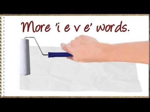 Learn English Spelling: 'i' before 'e' except after 'c'