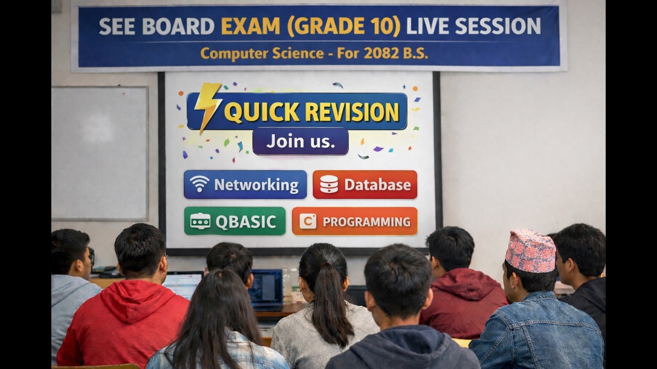 SEE Grade 10 Computer Science Live Session 2082 B.S. – QUICK REVISION! [P-1]🔥