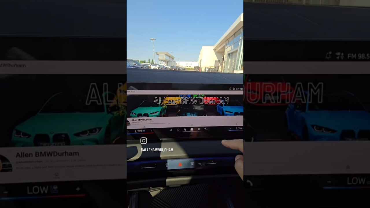 HOW TO BMW - YouTube App in iDrive9 on 2025 X3 in Canada #bmw #idrive9