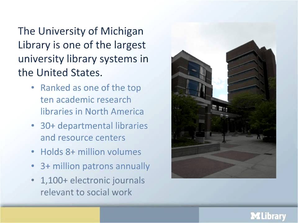 Library Orientation - Social Work