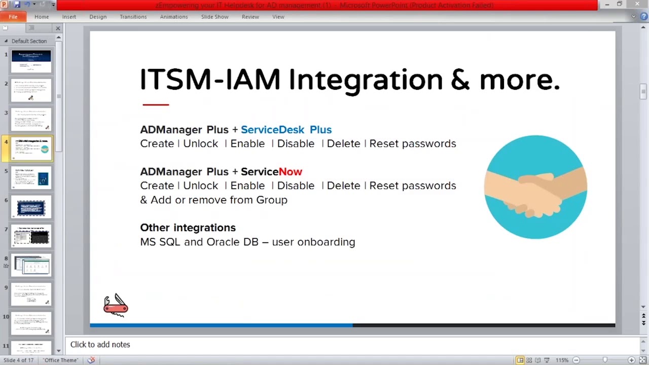 Integrating ServiceNow with ADManager Plus
