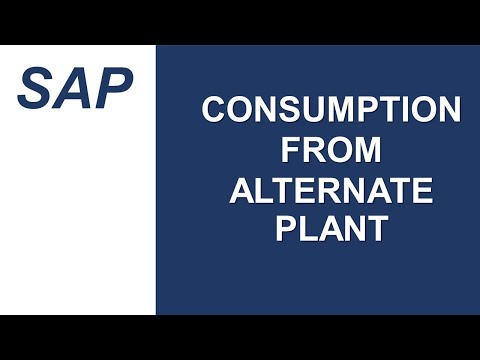 SAP Consumption from Alternate Plant | SPK 70 | Production Execution | SAP Demo