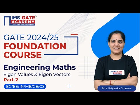 Eigen Values and Eigen Vectors-2 Video Lecture - Crash Course (English ...