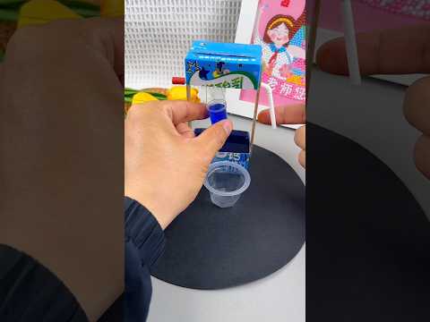 milk cartons mini water dispenser craft #diy