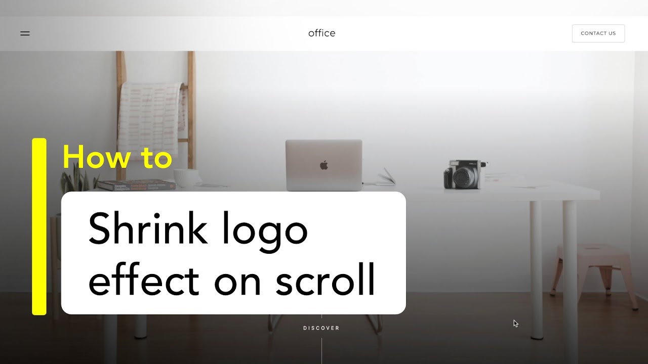 Shrink Logo Effect & Dynamic Header Background on Scroll