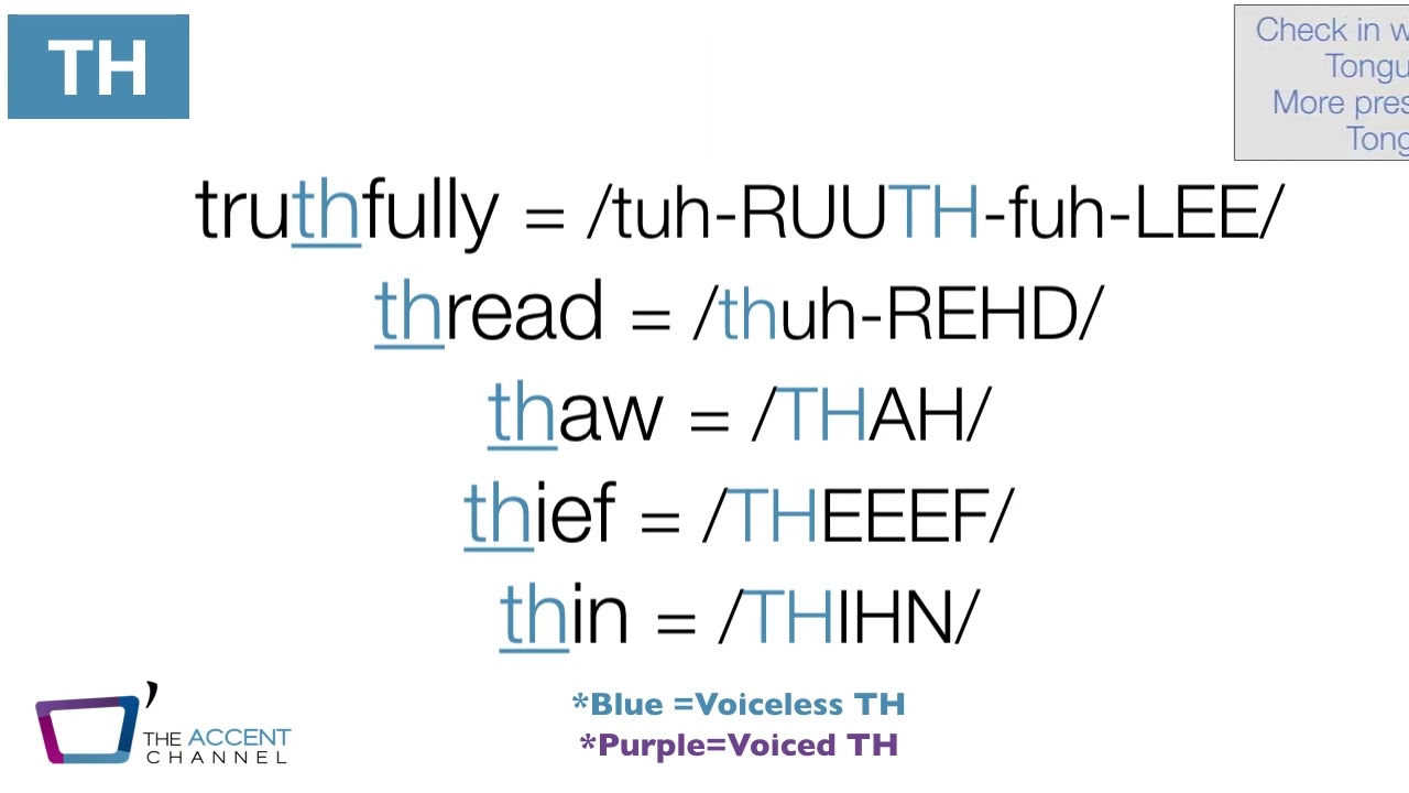 Practice Pronouncing /TH/ {American Accent Training}