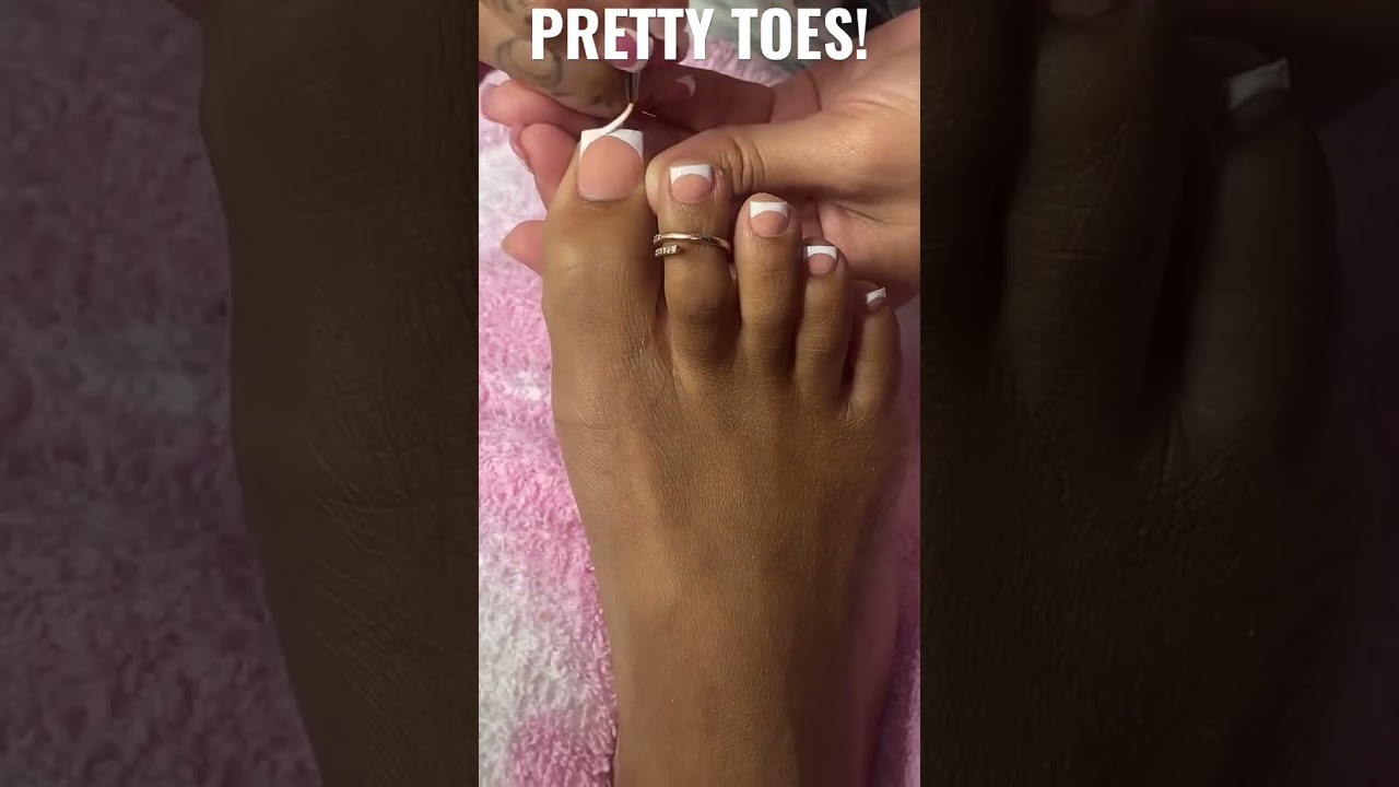 OMG! The Perfect French Toe Nails 🤩