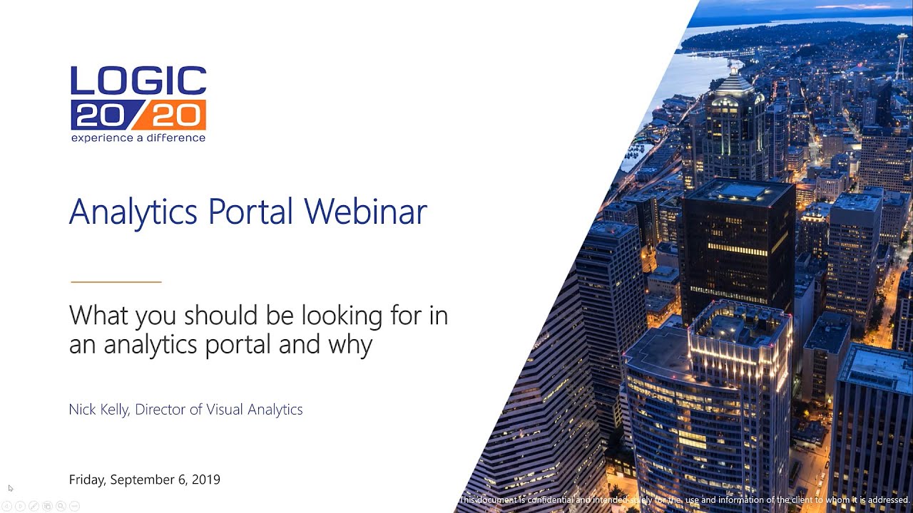 Analytics Portal Webinar - 09122019