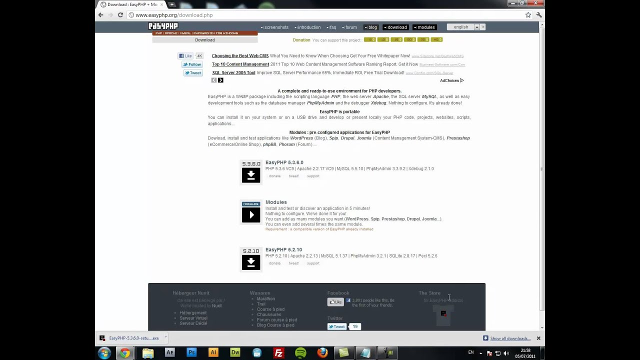 PHP Tutorial 1 - Installing EasyPHP & Context