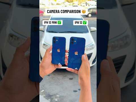 Iphone 12 vs 12 mini camera comparison 🤯 #usediphone#iphone12mini#iphonecamera#cameratest#india