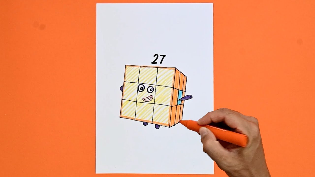 How to draw Numberblock 27