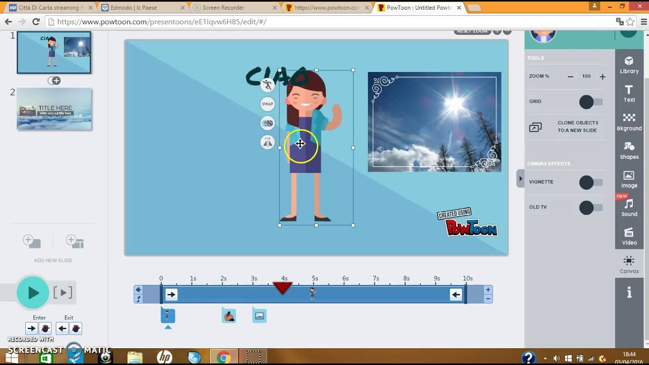 PowToon - Video tutorial  1^ parte