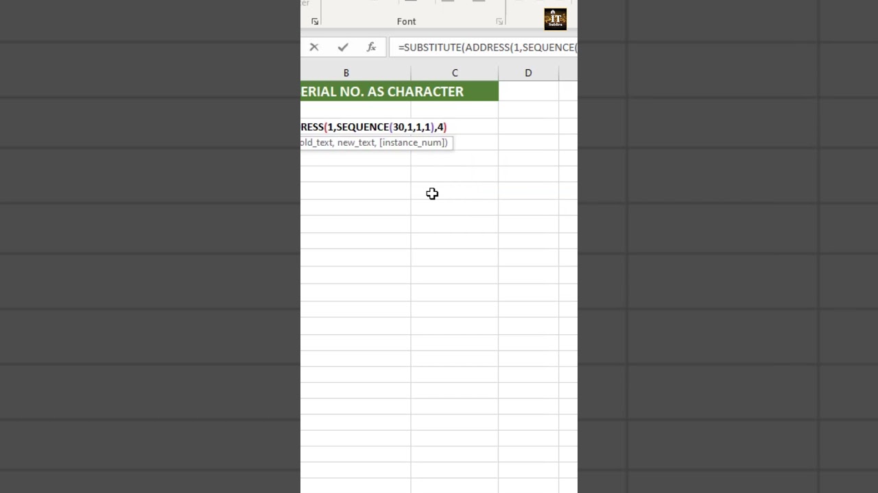 Dynamic Text Tricks Of Serial No In Ms Excel Excel Exceltricks Quant Insights Network