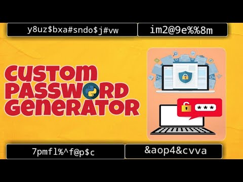 Custom Password Generator | Beginner Python Project | Crazy Coders