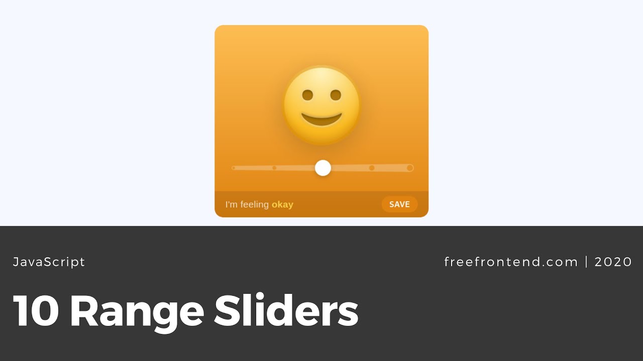 10 CSS Range Sliders with JavaScript
