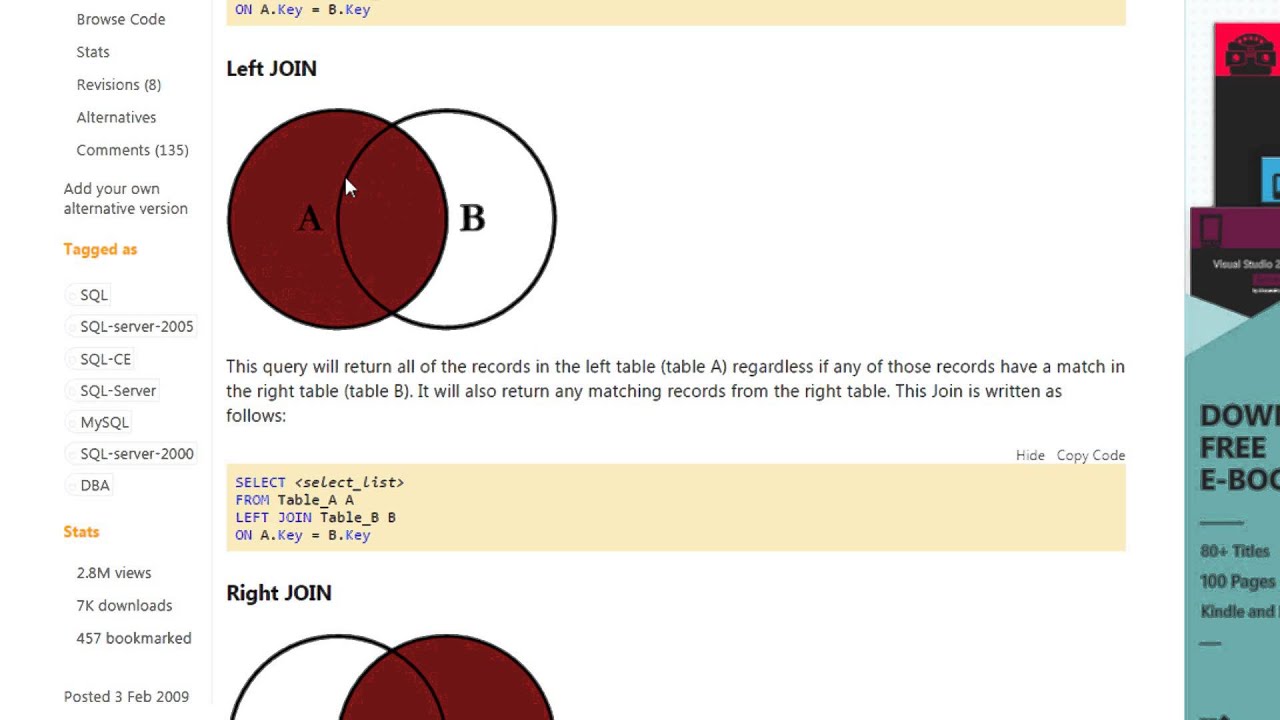 How does INNER JOIN, LEFT JOIN, RIGHT JOIN and FULL JOIN work?