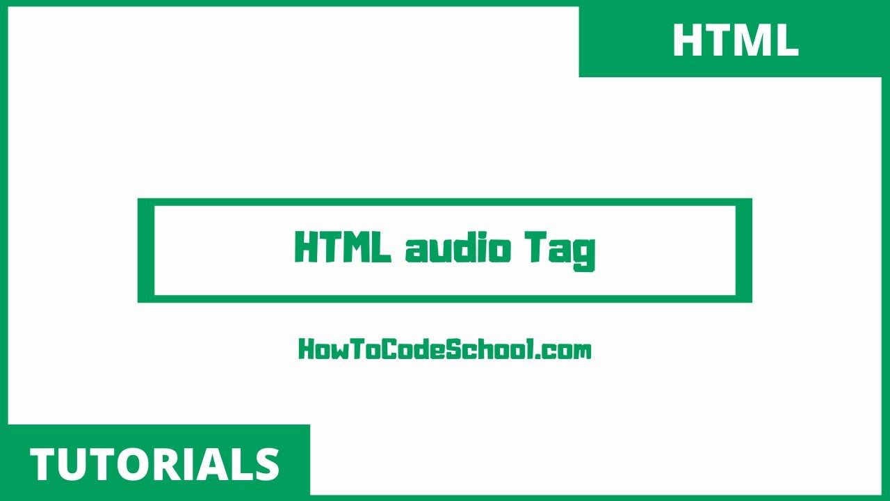 HTML Audio Tag