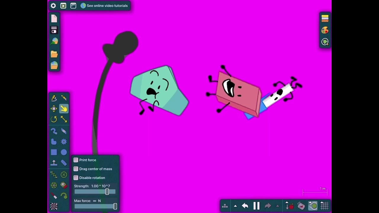 Bfb intro But in Algodoo