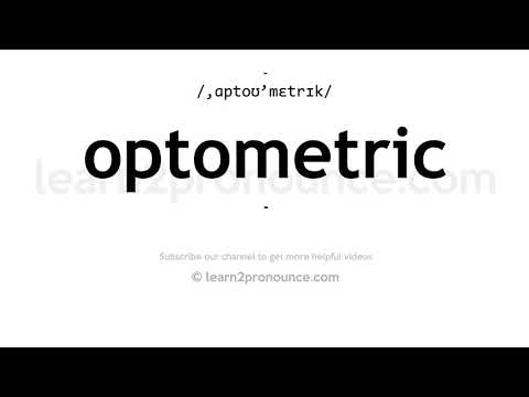 How to pronounce Optometric | English pronunciation