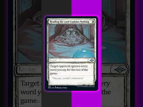 When Magic Cards Have Paragraphs of Text