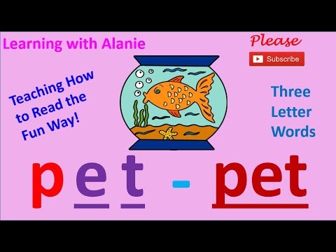 Three Letter Words | Learn to read and spell with three letter words by 5 year old Alanie Rodriguez
