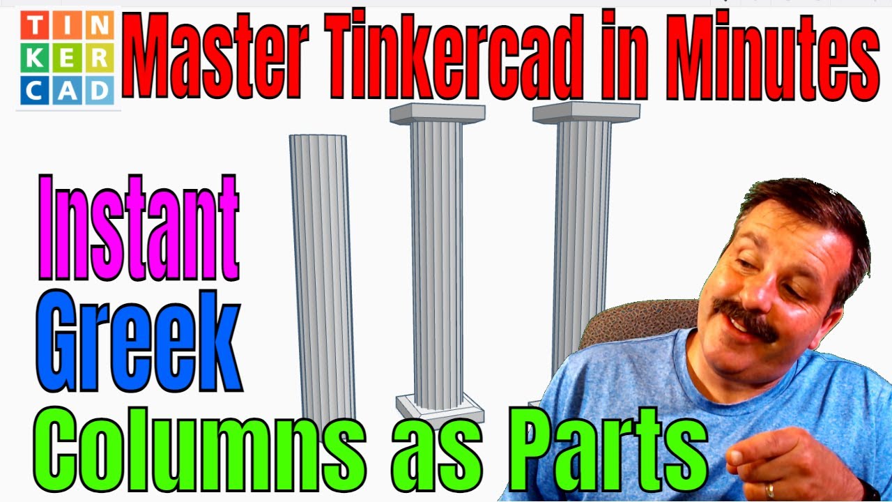 Create a Tinkercad Greek Pillar or Column & make it a Part in minutes!